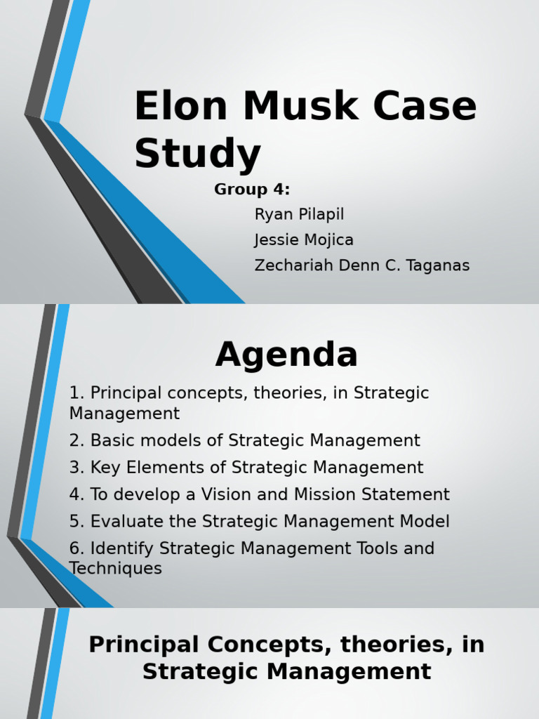 Strategic Management Insights from Elon Musk | PDF