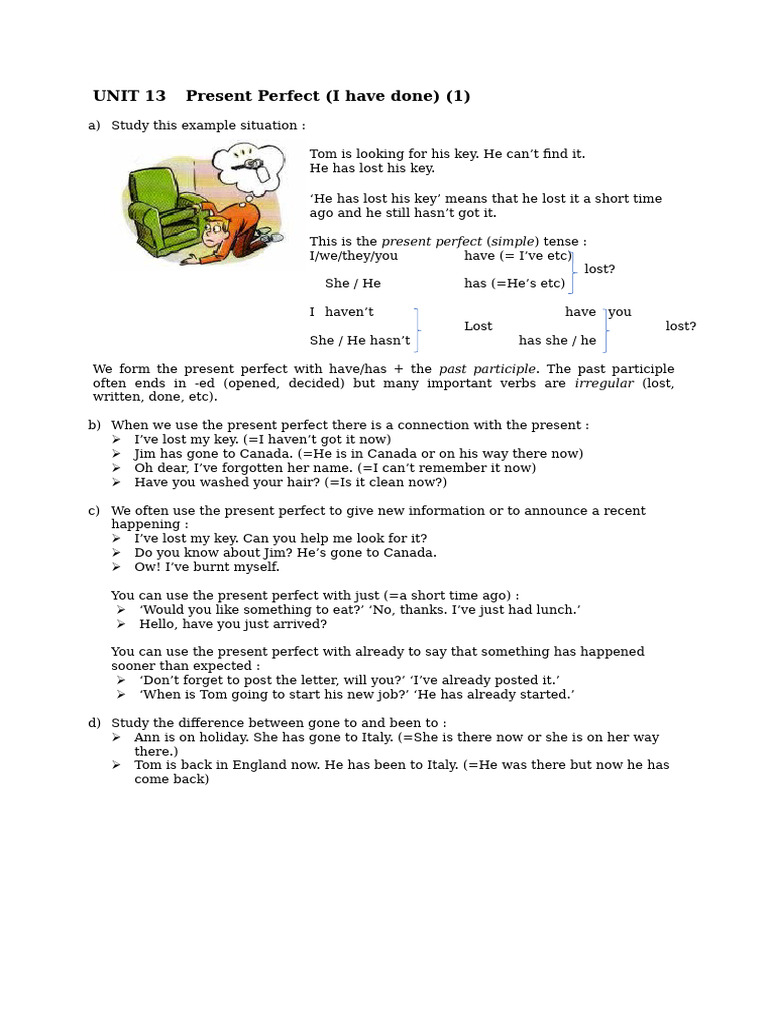 Present Perfect Tense Explained | PDF