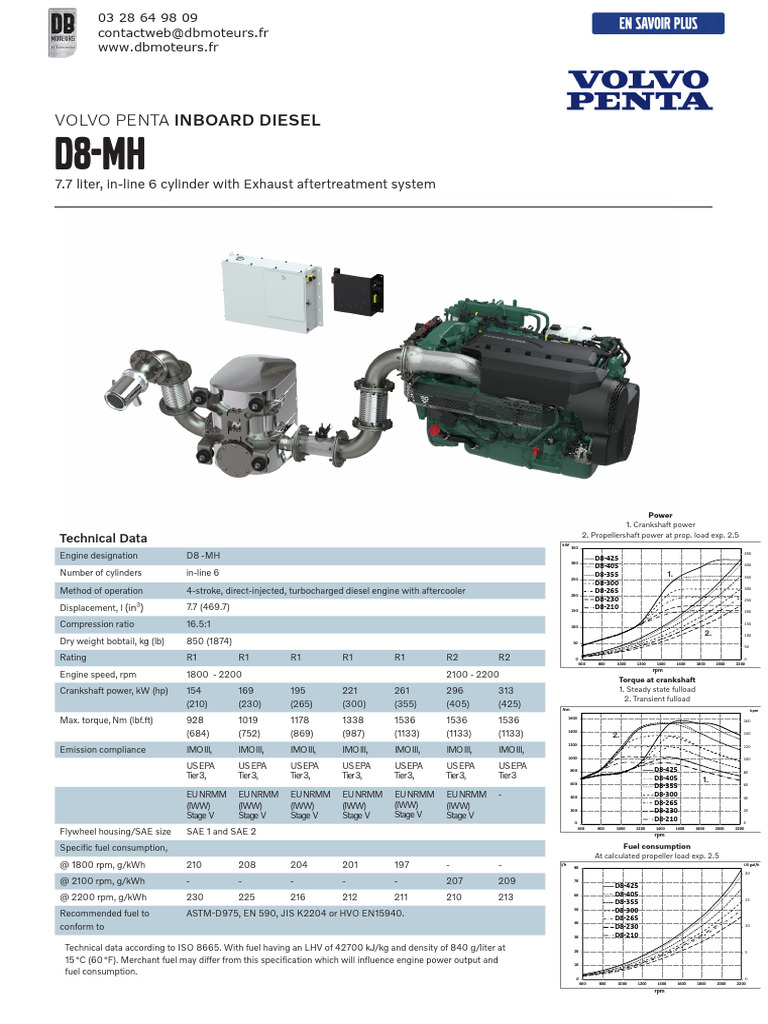 volvo-penta-d8-mh-stageV | PDF | Engines | Propulsion