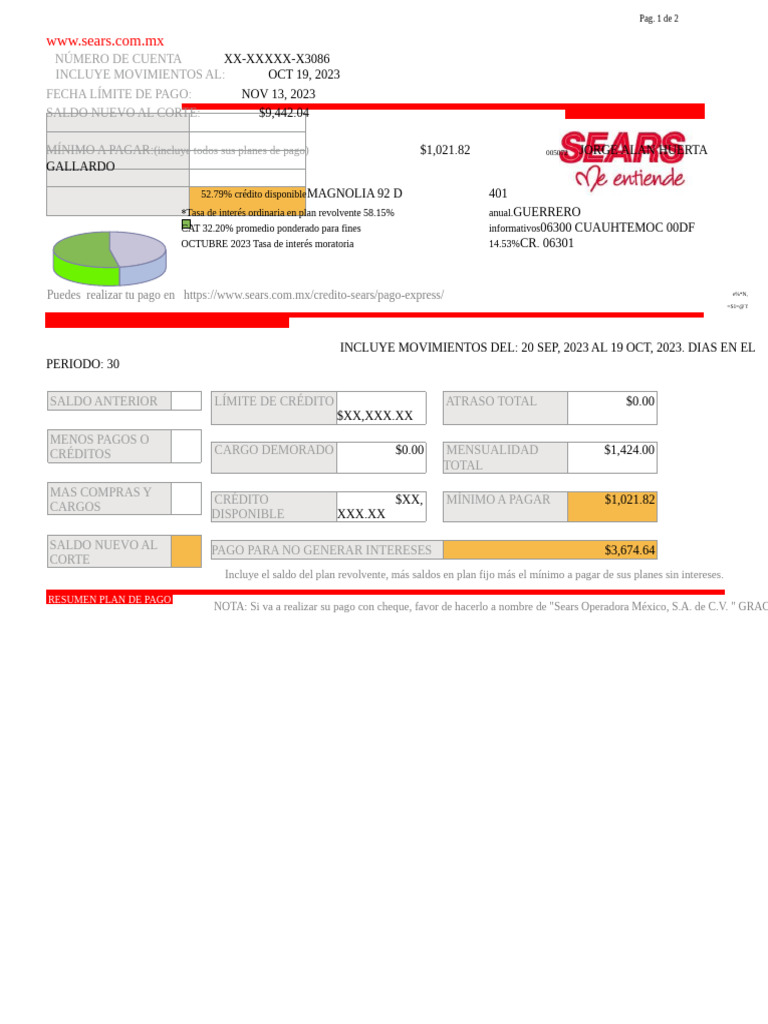 Estado Cuenta 202310 | PDF