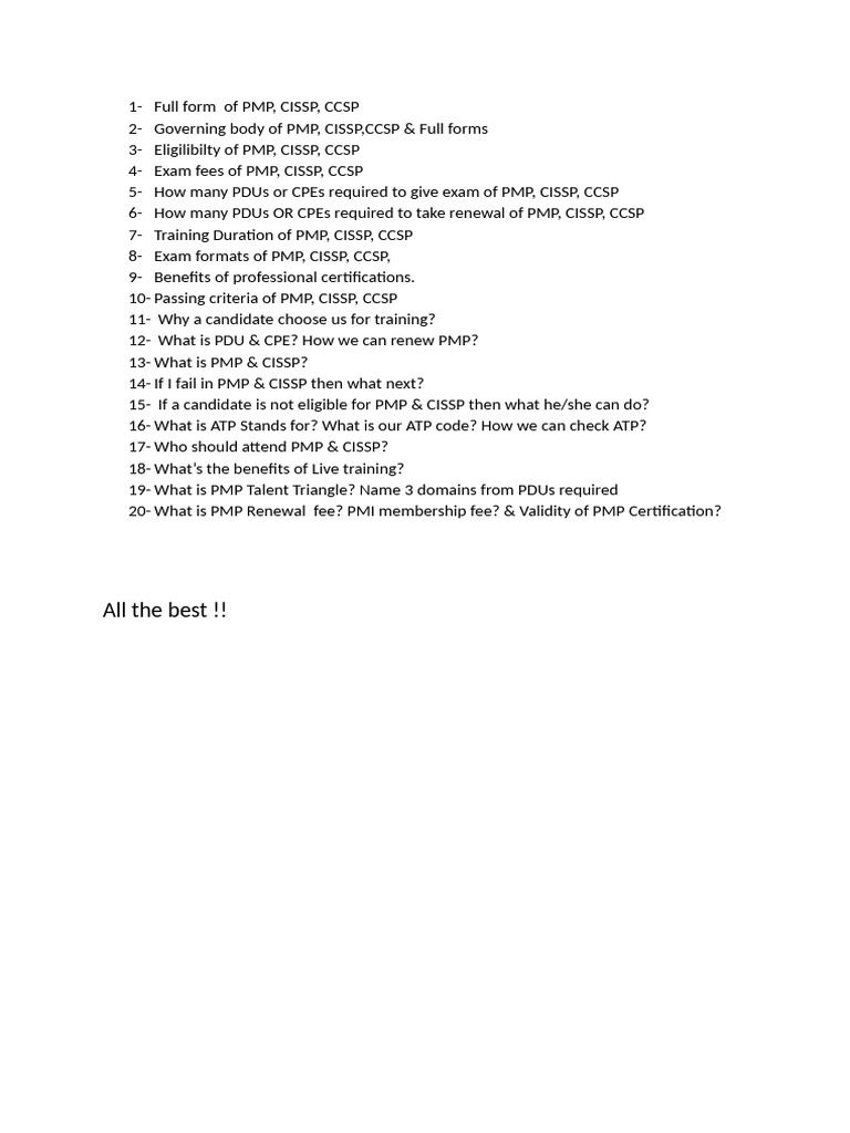 Certification Guide: PMP, CISSP, CCSP | PDF