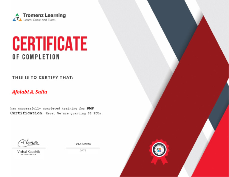 RMP Afolabi A. Saliu | PDF