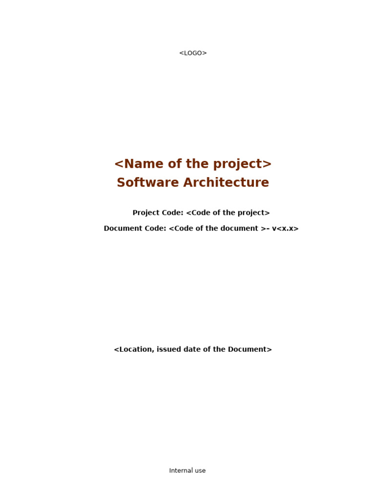 Internal Software Architecture Guide | PDF | Software Architecture | Use Case
