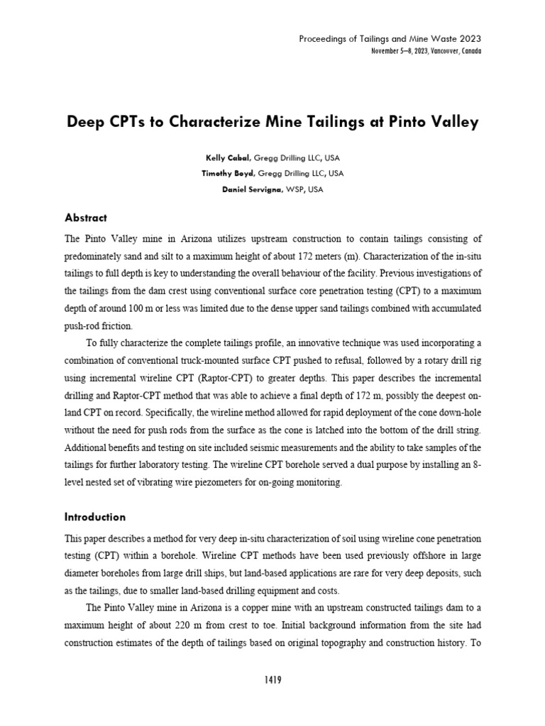 Cabal 2023 TMW-2023 | PDF | Soil Mechanics | Borehole