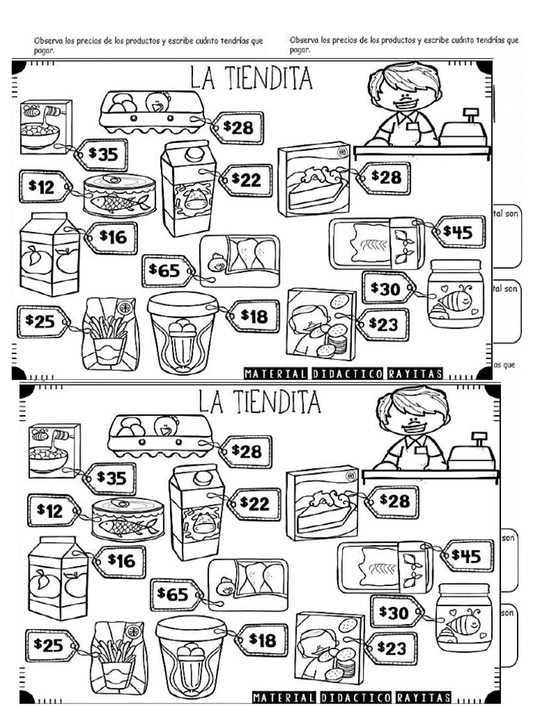 Actividades La Tiendita | PDF