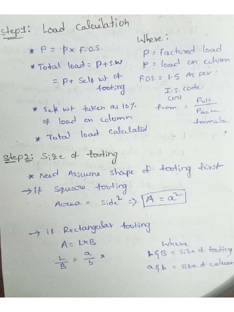 Footing Calculation | PDF