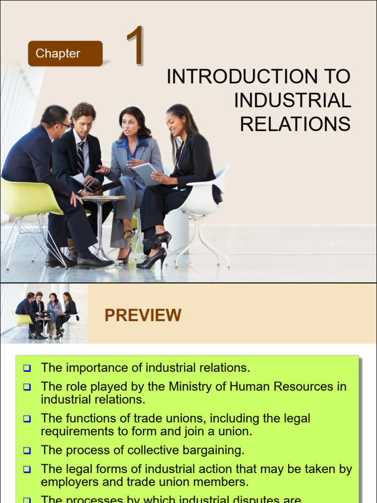 Chapter 1 Industrial Relations | PDF | Industrial Relations | Strike Action