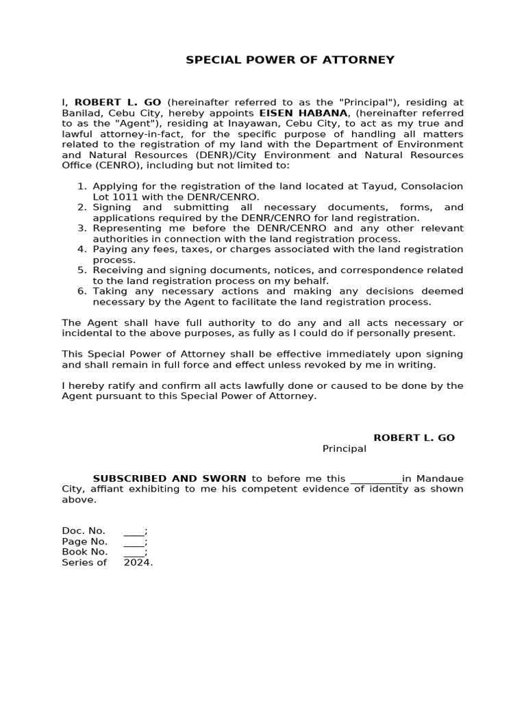Spa Denr Land Registration | PDF