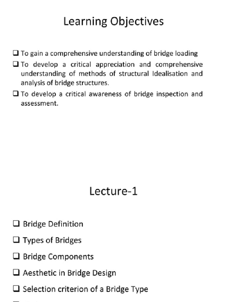 Bridge Intro | PDF