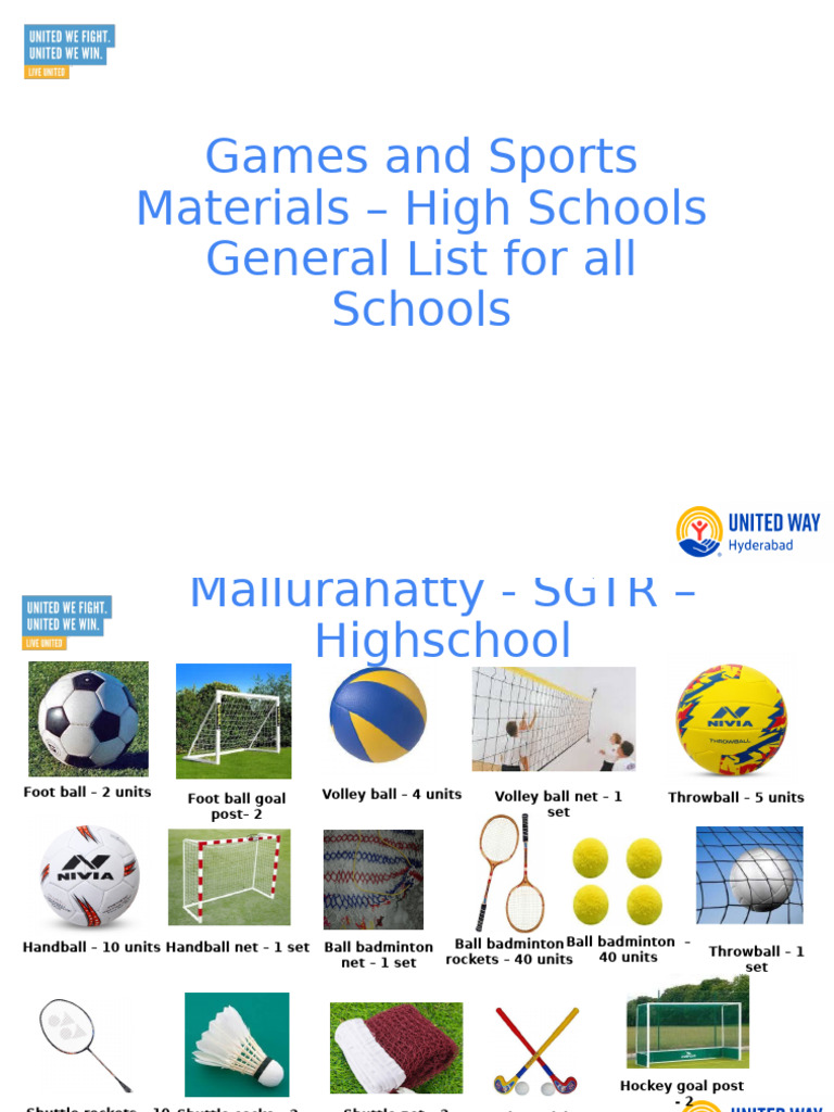 High School Material Guide | PDF | Sports | Athletic Sports