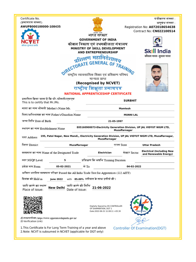 Apprenticeship Certificate | PDF | Apprenticeship | Alternative Education