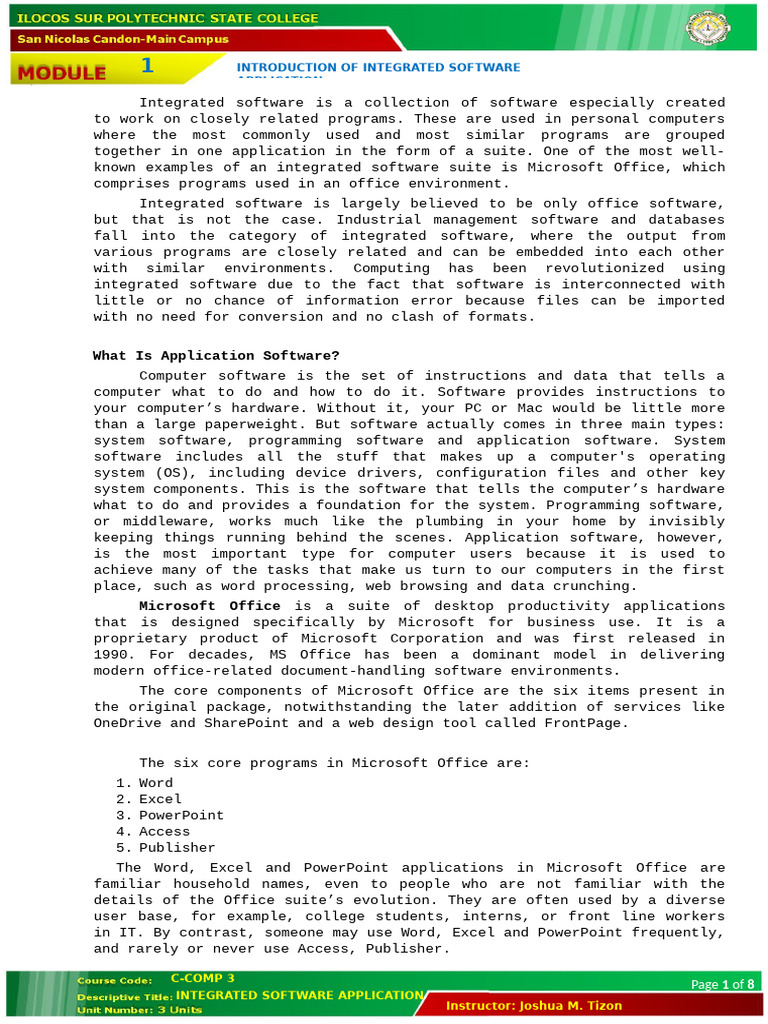 Lesson 2- MS Word Processing | PDF | Microsoft Excel | Microsoft Word