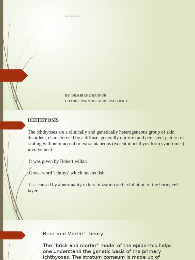 Overview of Congenital Ichthyosis Types | PDF | Dermatitis | Cutaneous ...