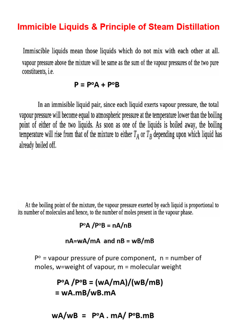 Steam Distillation | PDF