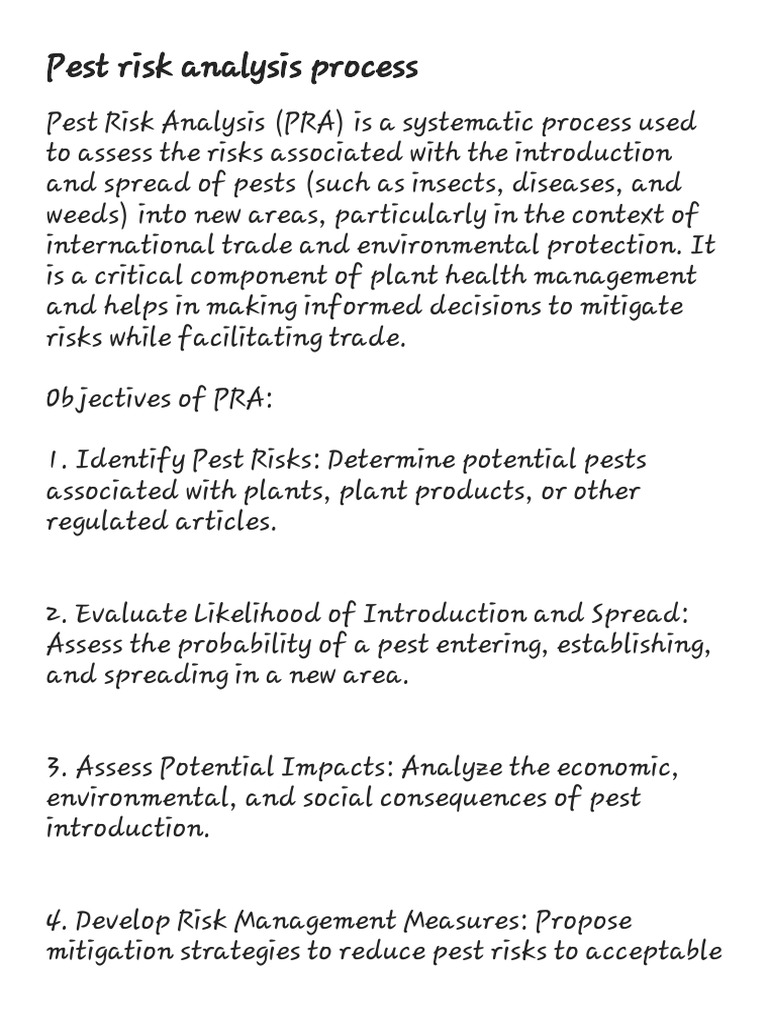 Pest Risk Analysis for Trade Experts | PDF | Risk | Risk Management