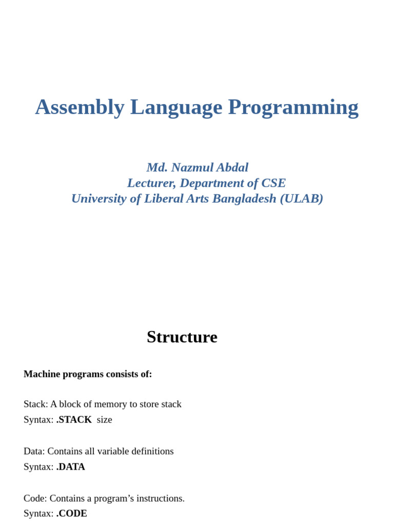 14. Assembly Language | PDF | Assembly Language | Software Engineering
