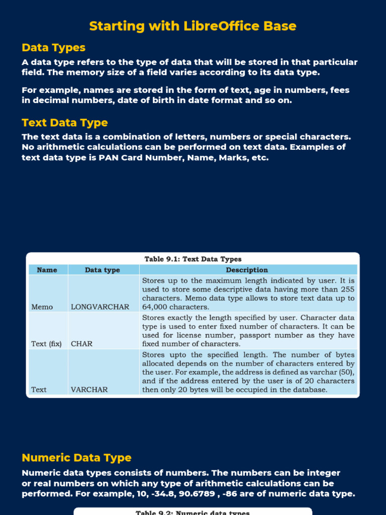 LibreOffice Base for Beginners | PDF | Data Type | Window (Computing)