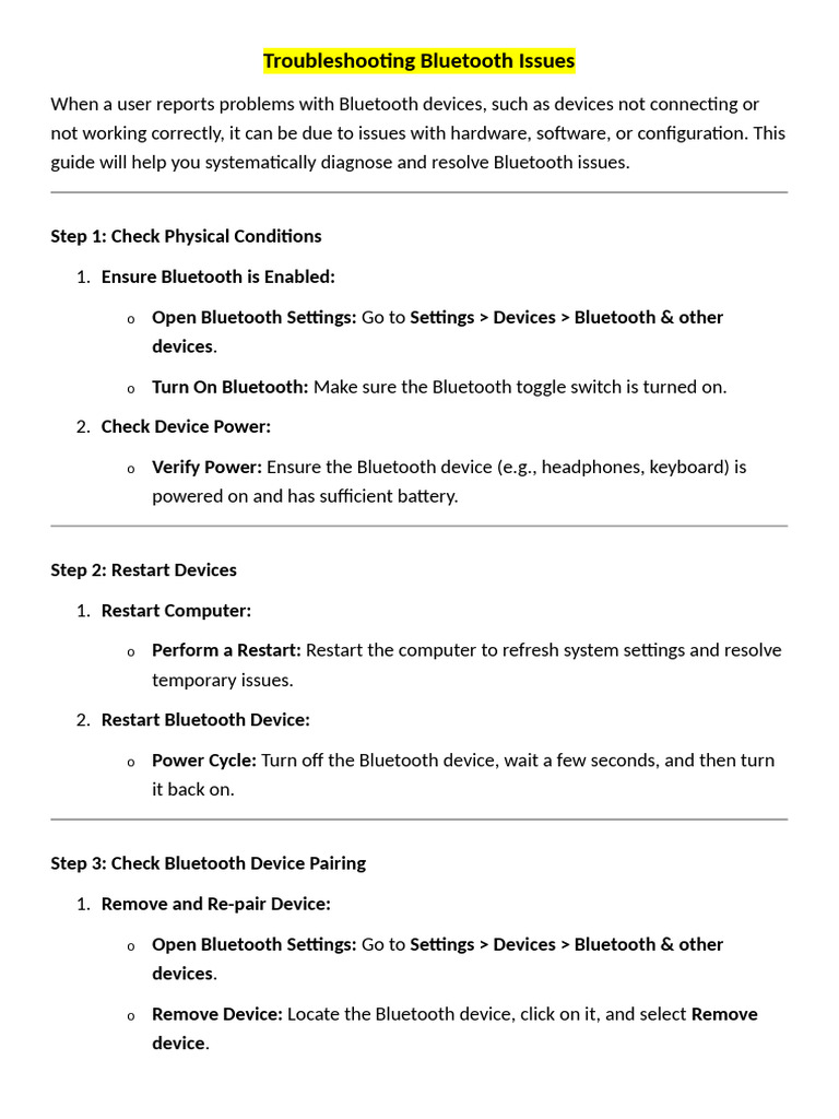 Fixing Bluetooth Connection Issues | PDF | Bluetooth | Antivirus Software