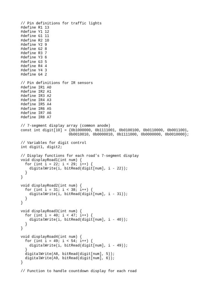 Yellow Light Corrected Code | PDF | Computer Programming