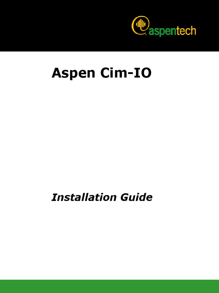 AspenCimIOV7 1-Inst | PDF | Microsoft Windows | Server (Computing)