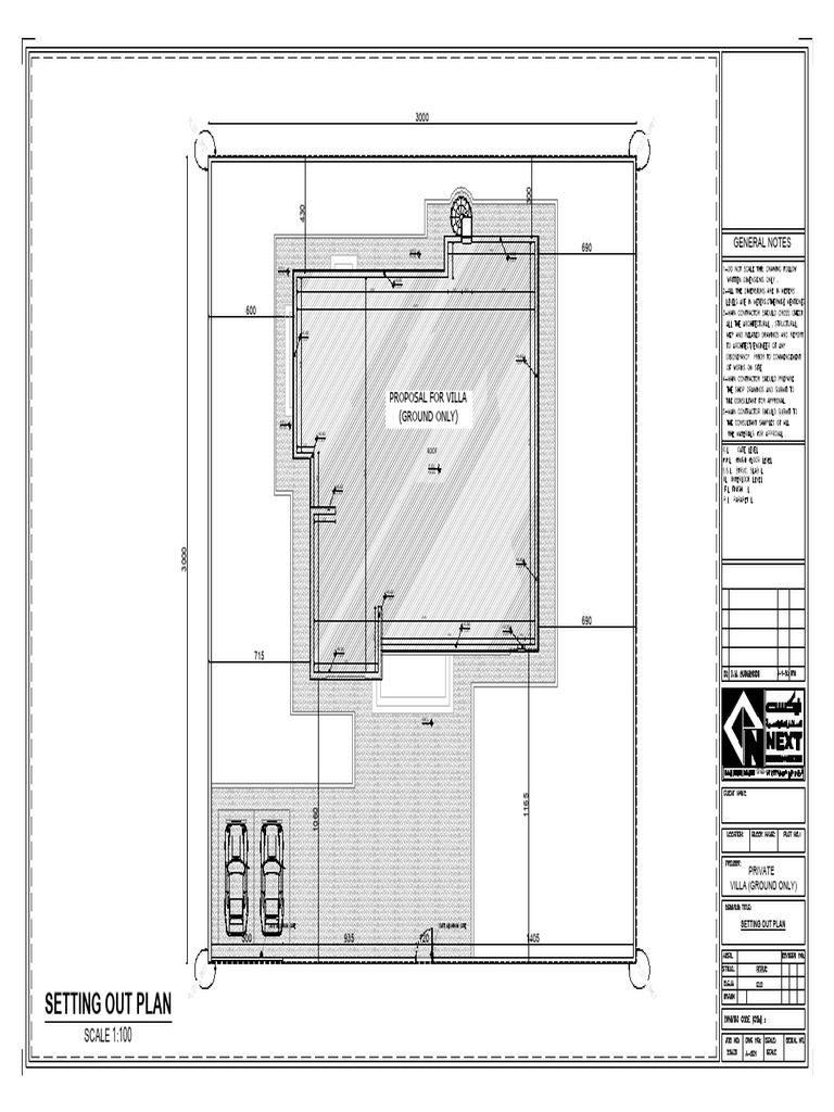 A-001 Setting Out Plan | PDF