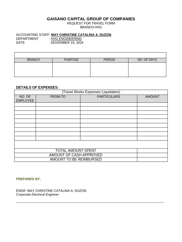 Liquidation Form | PDF