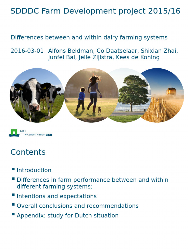 SDDDC Farm Development Project-Wageningen University and Research ...