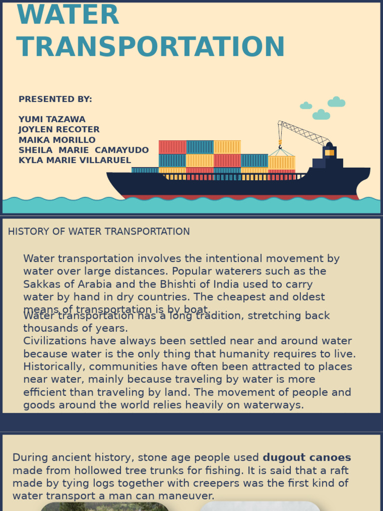 Evolution of Water Transportation | PDF | Cruise Ship | Ships