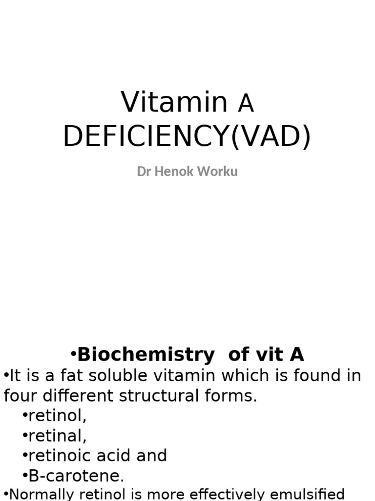 11 VIT A DEFICIENCY | PDF | Vitamin A | Medical Specialties