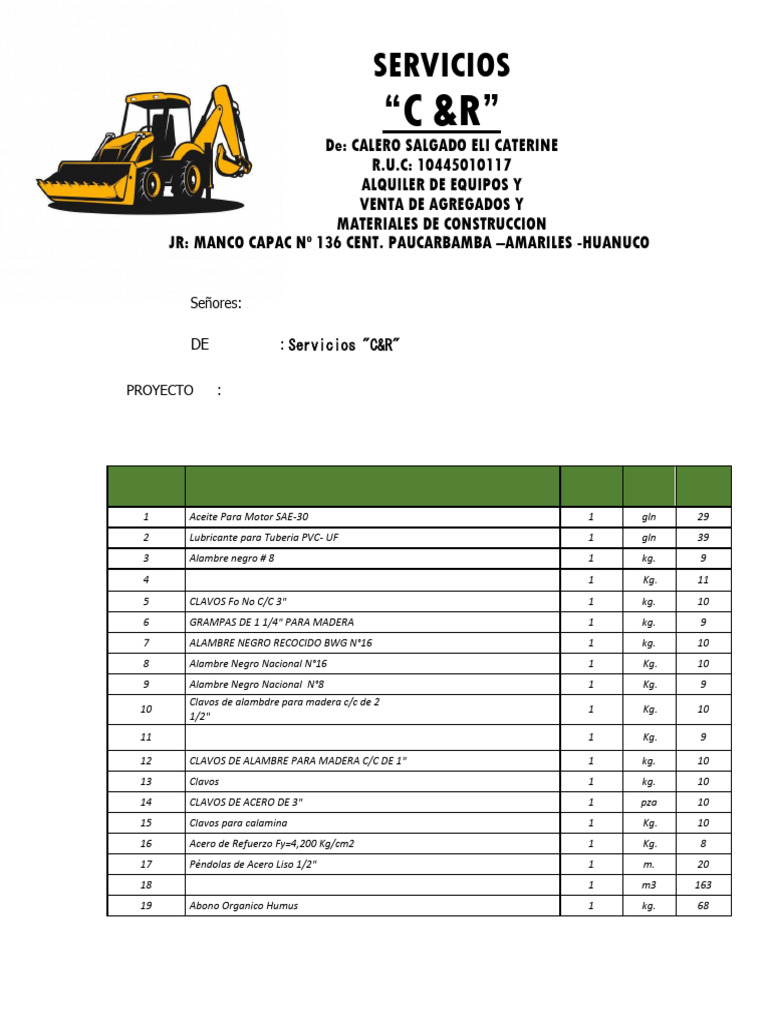 COTIZACION | PDF | Ingeniero civil | edificio