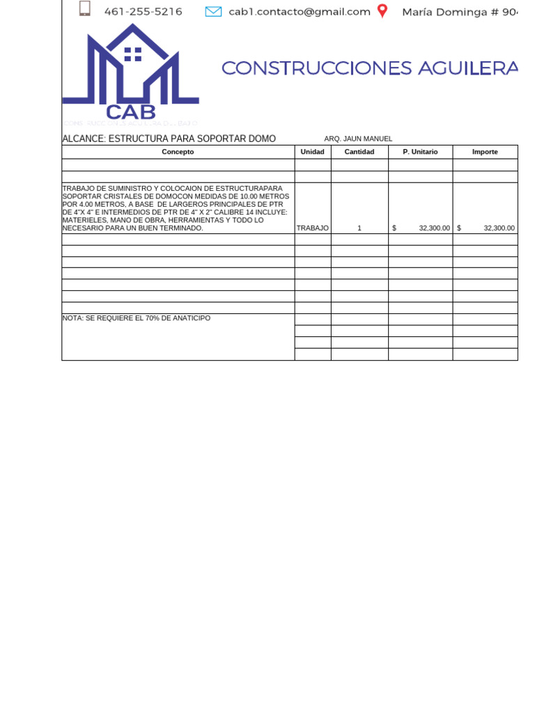 Estructura para Domo | PDF