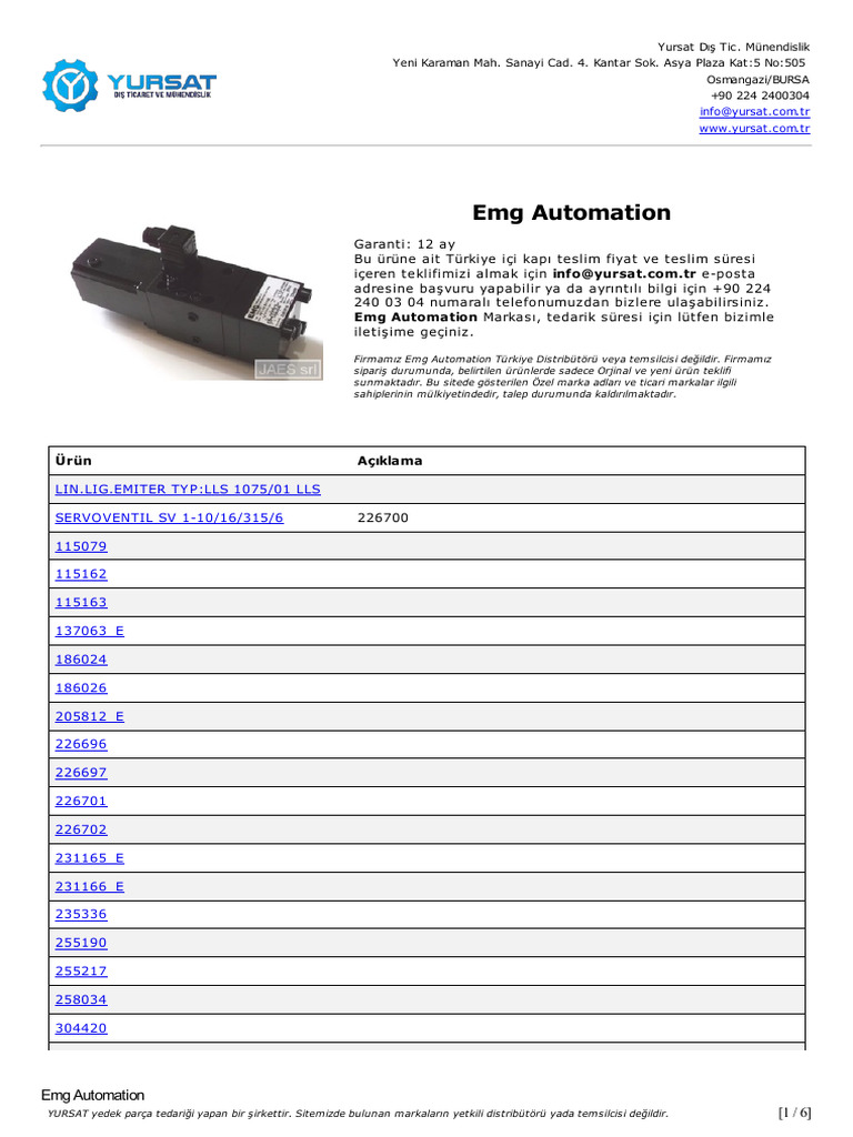 Emg Automation 0 | PDF