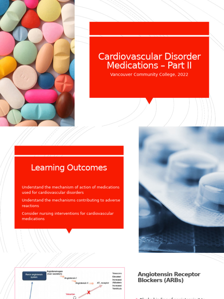 Cardiovascular Disorder Medications Part II (2022) | PDF | Angiotensin ...