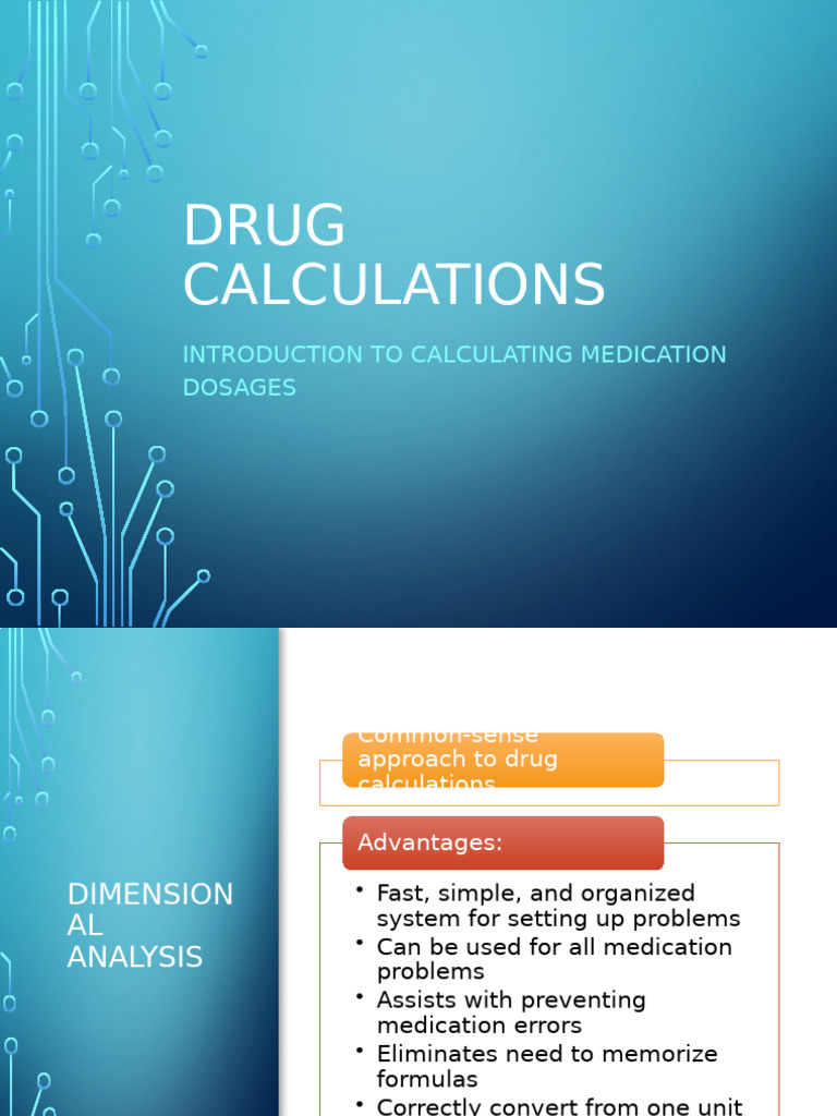 Introduction To Medication Calculations | PDF | Ratio | Equations