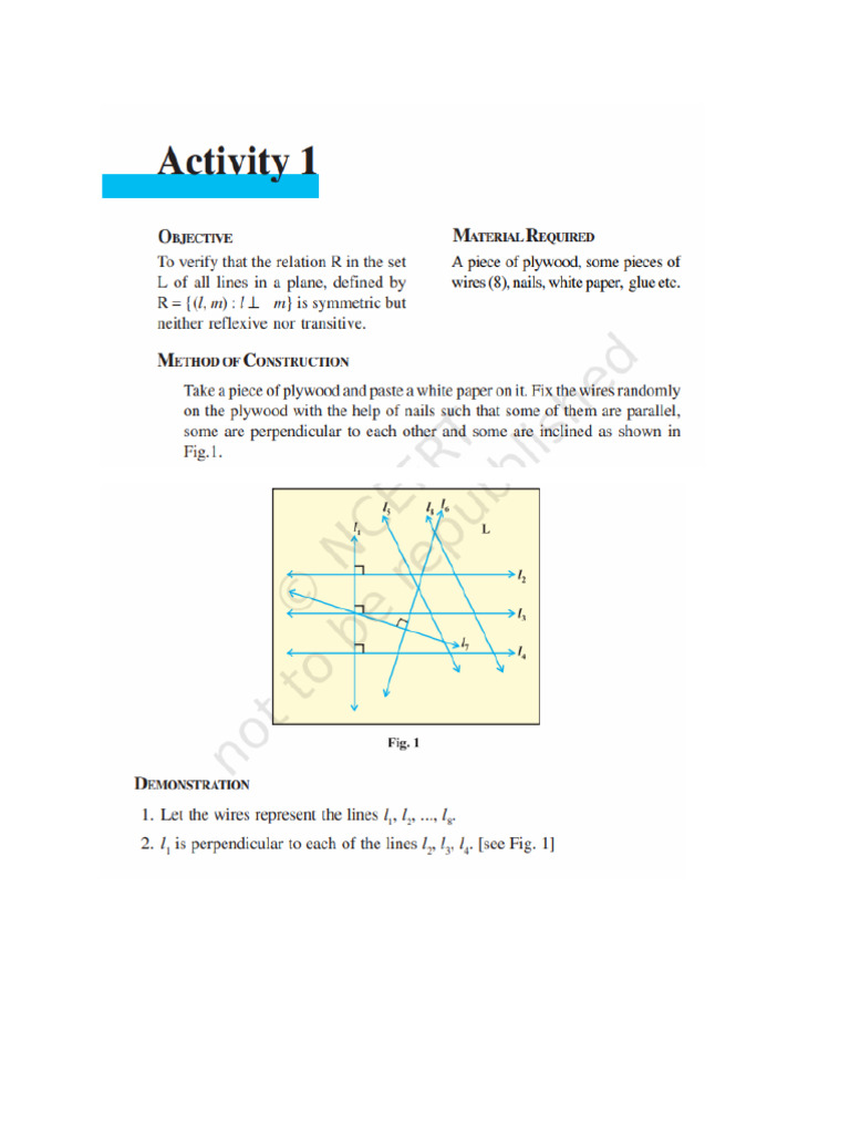 Math Lab Activities | PDF