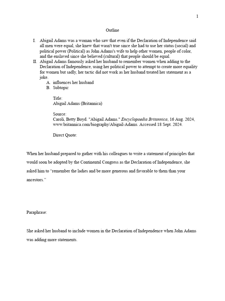 Outline for Unit 1 - Sep 26, 2024 08_14 PM | PDF | United States ...