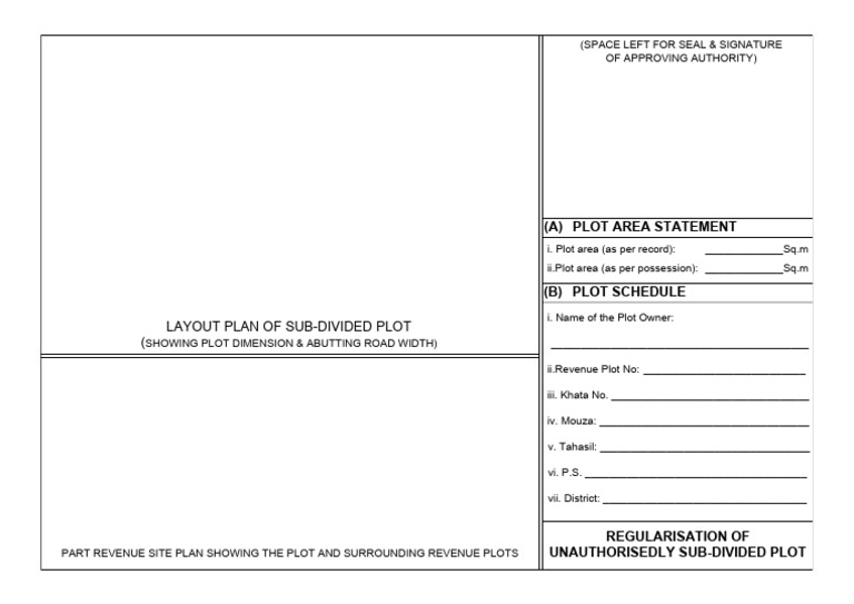 1704217127458REGULARIZATION OF SUB-PLOT TEMPLATE | PDF