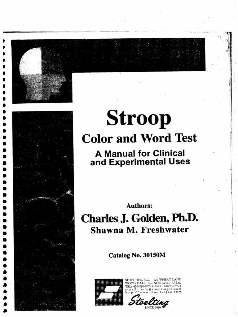 Stroop Manual | PDF