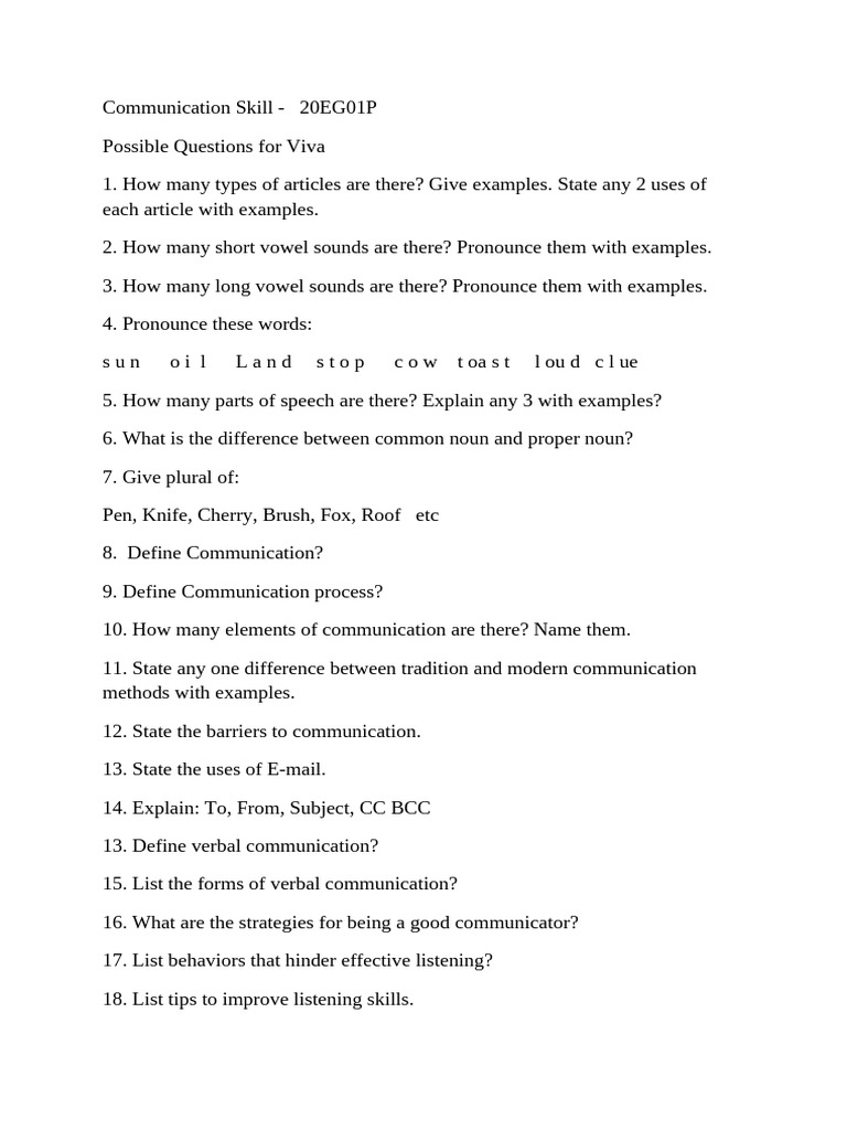 Viva Questions | PDF