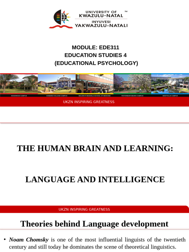 EDES311 WEEK 2 SESSION 1 - Language Intelligence | PDF | Intelligence | Language Development