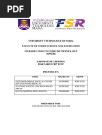 RHR I II III IV V: Chester Step Test Data Record Sheet | PDF