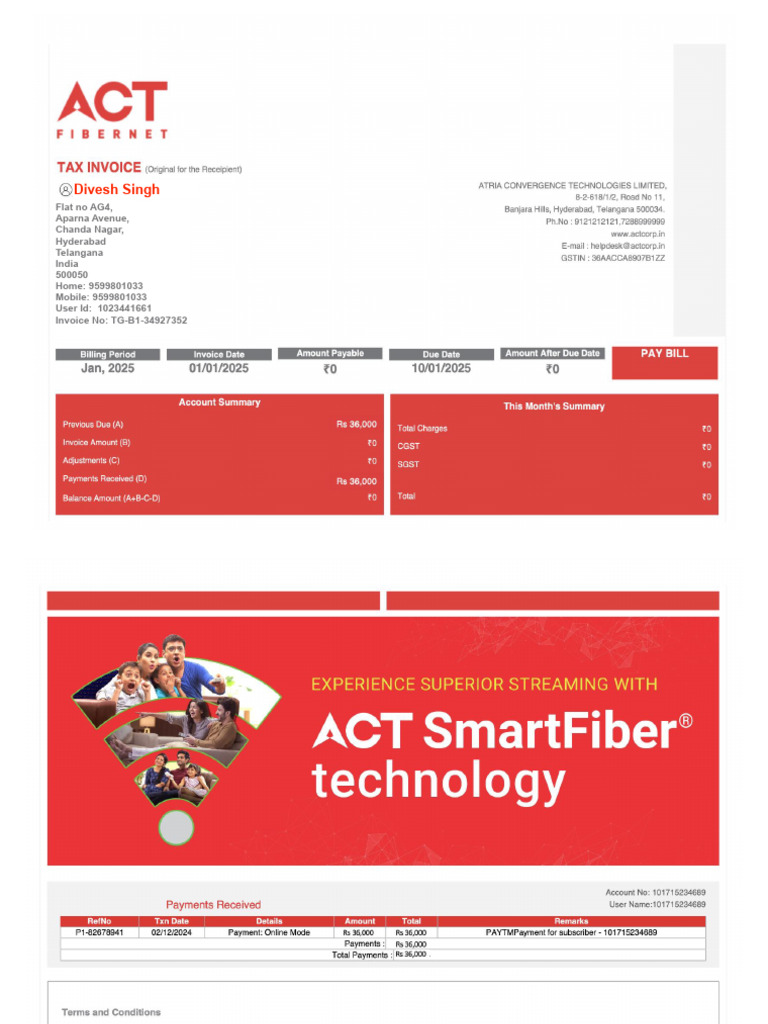 Act Wifi Divesh | PDF