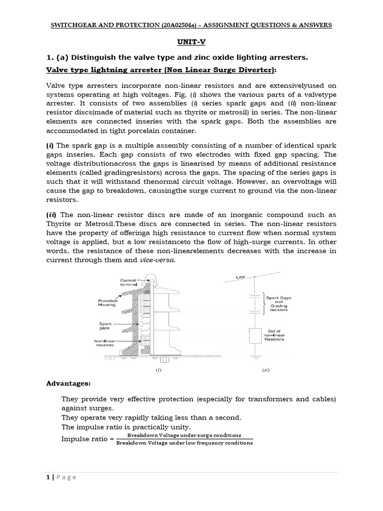 SGP Assignment Questions & Answers (Unit-5) | PDF | Insulator (Electricity) | Electrical ...