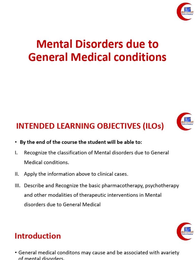 Mental Disorders Due To General Medical Conditions | PDF | Psychosis ...