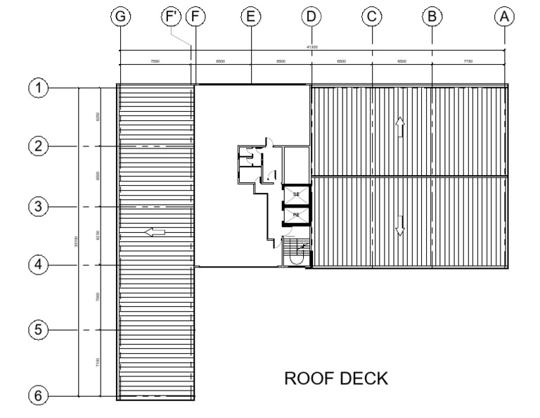 Floor Plan - Auxiliary (1) - Model - Roofdeck | PDF