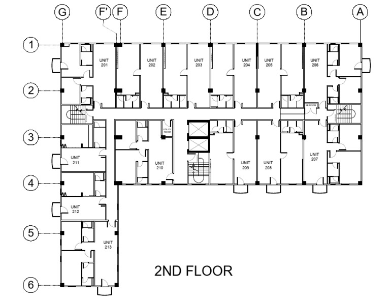 Floor Plan - Auxiliary (1) - Model - 2nd Floor | PDF