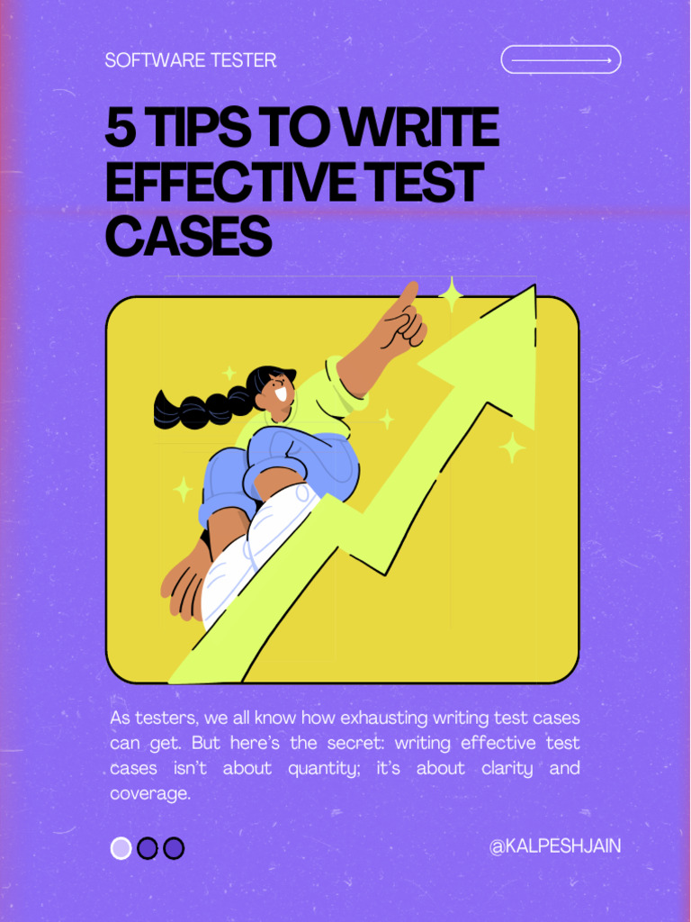 TIPS To Write Effective Tests | PDF