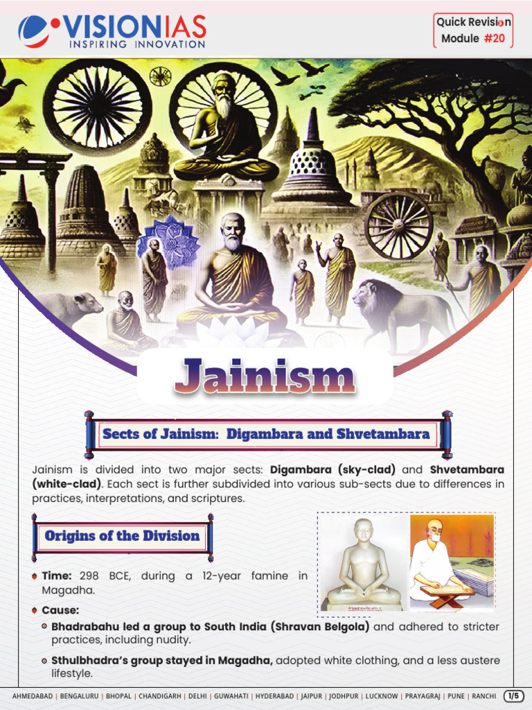 VisionIAS Material Jainism | PDF | Indian Philosophy | Indian Religions