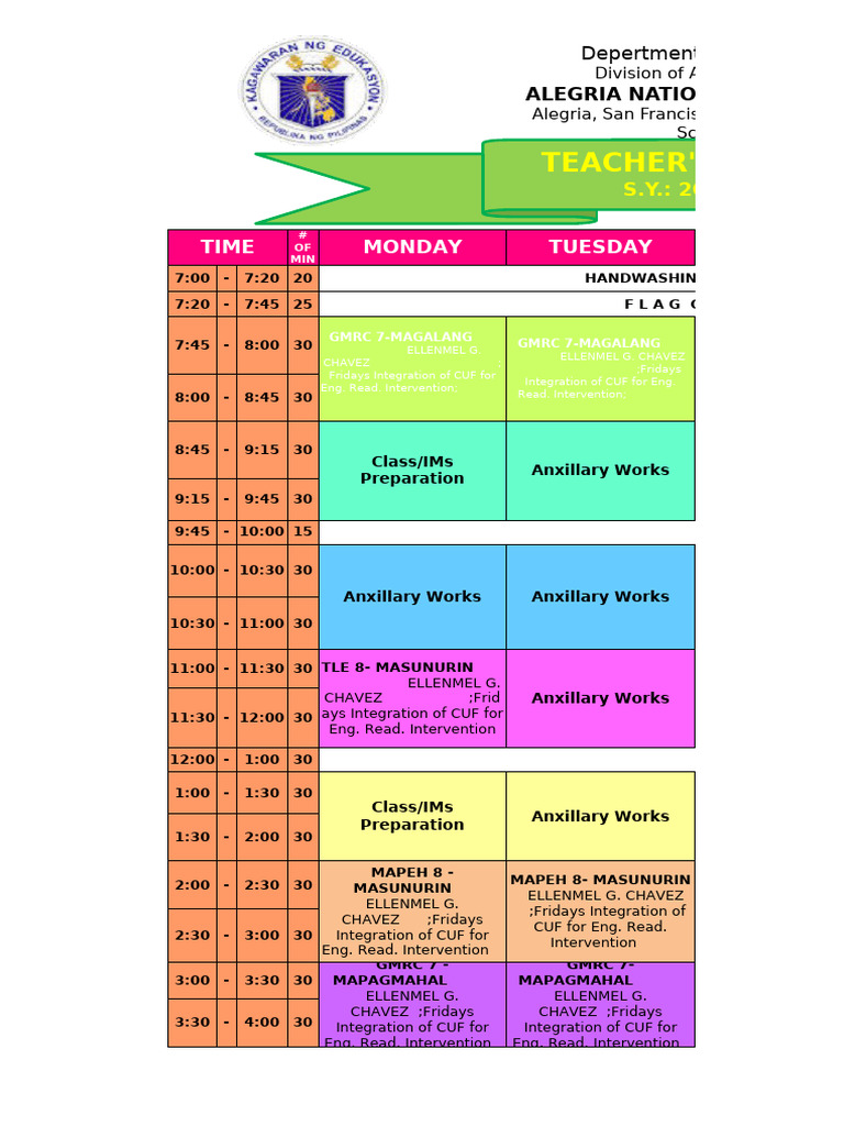 Teachers Program Chavez | PDF