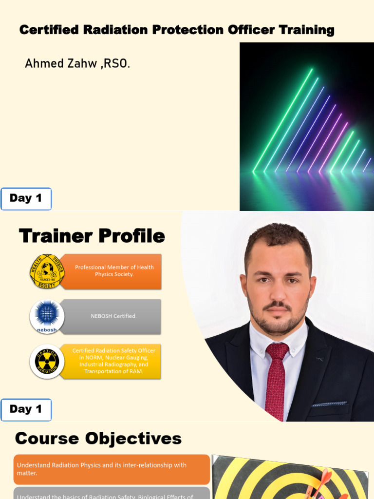 6. Curso_RP Ahmed RSO Training | PDF | Radioactive Decay | Neutron